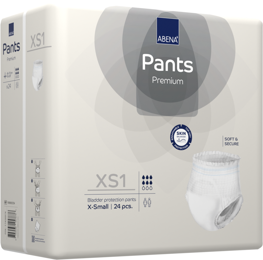 Abena Pants XS1 | Pull Up Style Incontinence Pant X-Small, Light ...